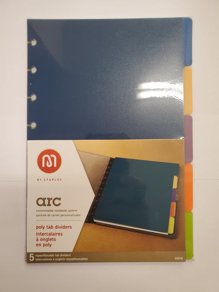 Discbound Tabbed Dividers - Junior - BLUE-TAN-PURPLE-ORANGE-GREEN ...